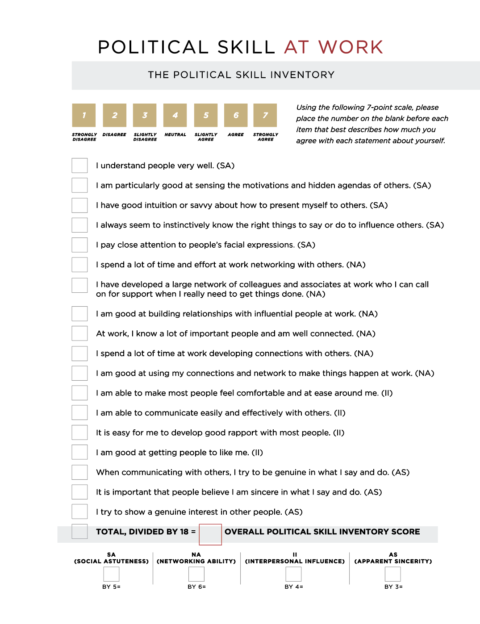 Political Skill At Work – How to influence, motivate, and win support